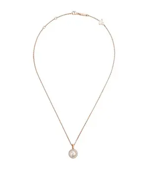 Chopard Happy Diamonds Icons Pendant Necklace In 18kt With Diamonds - Rose Gold