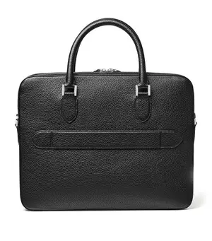 ASPINAL OF LONDON Leather Shield Briefcase