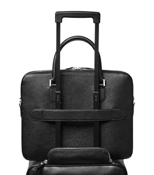 ASPINAL OF LONDON Leather Shield Briefcase