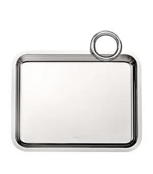 Christofle Plated Veritgo Tray - Silver