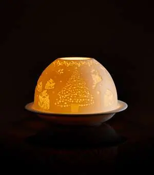 Bernardaud Festive Led Votivelight Lithophane