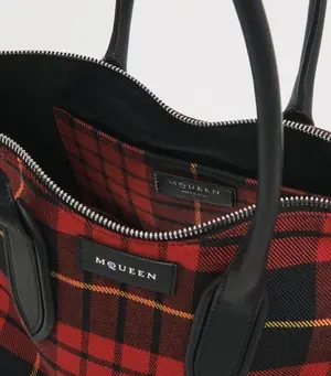 Alexander McQueen Check Manta Shoulder Bag - Metallic
