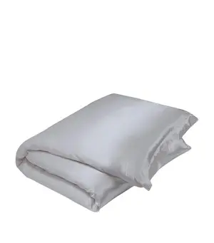 Gingerlily Silk King Duvet Cover Silver