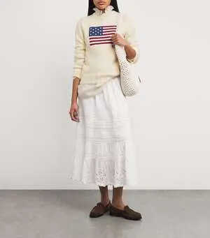 Polo Ralph Lauren Cotton American Flag Sweater