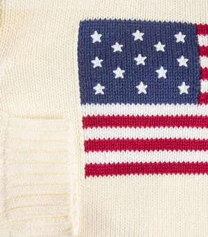 Polo Ralph Lauren Cotton American Flag Sweater
