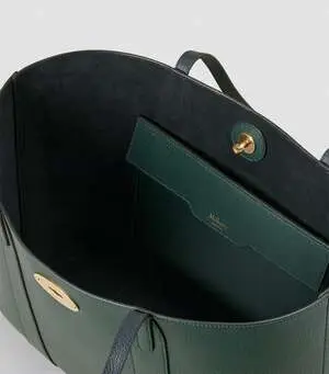 Mulberry Bayswater Leather Tote Bag - Green
