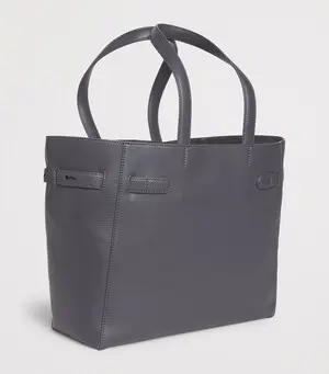 Thom Browne Leather Cabas Tote Bag