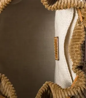 Miu Miu Corduroy Leather-trimmed Backpack