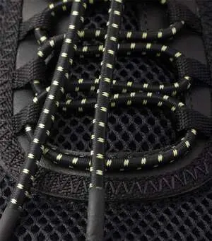 Prada Speedrock Leather And Mesh Sneakers - Black