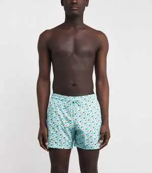 Vilebrequin Turtle Print Moorise Swim Shorts - Blue