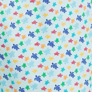 Vilebrequin Turtle Print Moorise Swim Shorts - Blue