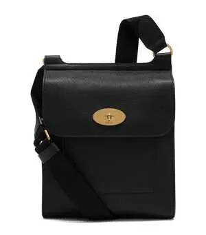 Mulberry Leather Antony Messenger Bag - Black