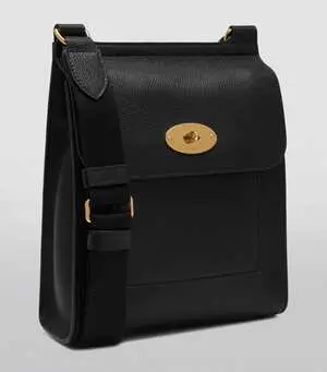 Mulberry Medium Leather Antony Messenger Bag - Black
