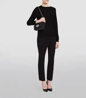 Mulberry Lily Leather Shoulder Bag - Black