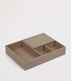 Smythson Panama Leather Valet Tray