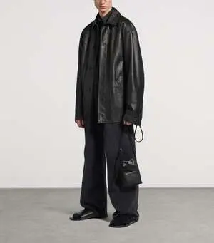 Balenciaga Leather Shopper Phone Holder