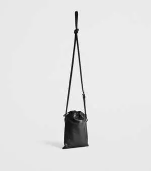 Balenciaga Leather Shopper Phone Holder