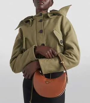 Prada Arqué Leather Shoulder Bag