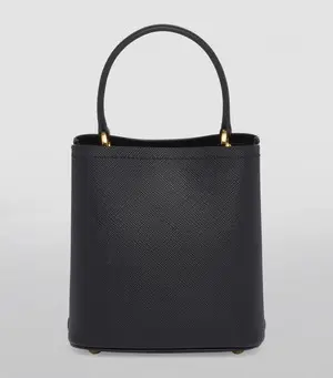 Prada Small Saffiano Panier Top-handle Bag - Black