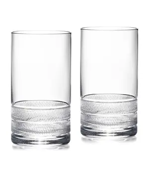 Ralph Lauren Remy Highball Glasses - Clear