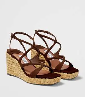 JIMMY CHOO Ayla 85 Wedge Sandals
