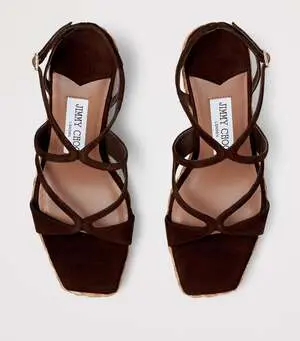 JIMMY CHOO Ayla 85 Wedge Sandals