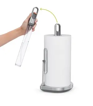 SIMPLEHUMAN Paper Towel Holder And Spray Pump - Brown