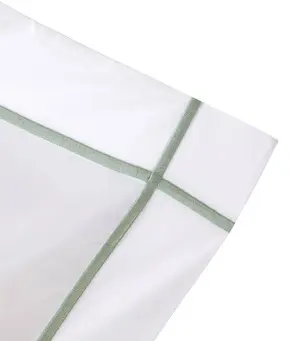 YVES DELORME Cotton Athena King Oxford Pillowcase - Green