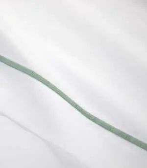 YVES DELORME Cotton Athena Flat Sheet - Green