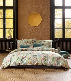 SCHLOSSBERG Adele Super King Flat Sheet - Green