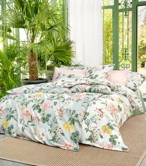 SCHLOSSBERG Floral Artemis-noblesse King Oxford Pillowcase - White