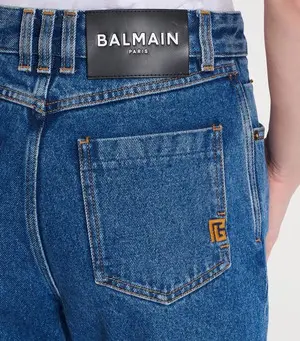 Balmain Elongated Straight Leg Jeans