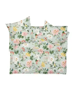 SCHLOSSBERG Floral Artemis-noblesse Flat Sheet - Green