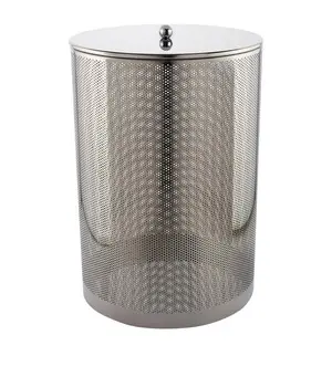 ZODIAC Round Laundry Basket - Silver