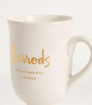 Harrods Pedestal Logo Mug - Ivory