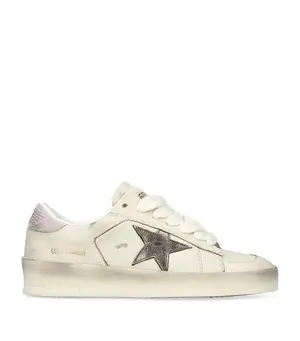 GOLDEN GOOSE Leather Stardan Sneakers - White