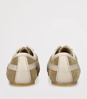 Dries Van Noten Suede Dustin Lace Up Sneakers - Beige