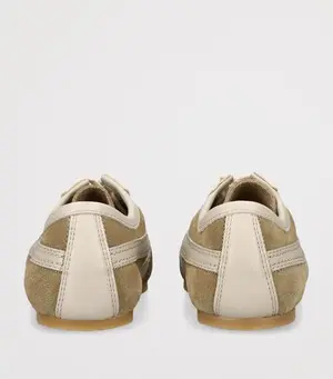 Dries Van Noten Suede Dustin Lace Up Sneakers - Beige