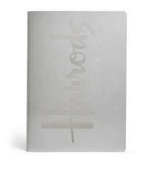 Harrods Logo A5 Notebook - Silver