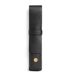 Harrods Leather Pen Sleeve - Black