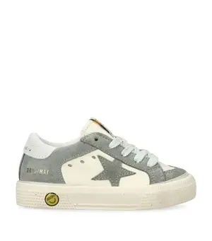 GOLDEN GOOSE May Suede Panel Sneakers - Grey