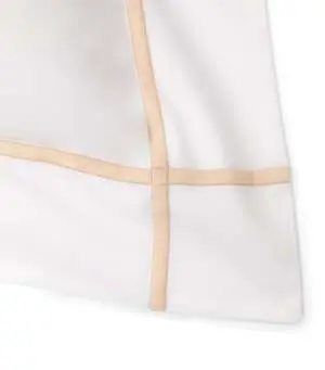 YVES DELORME Athena Square Oxford Pillowcase - Beige
