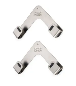 JOSEPH JOSEPH Set Of 2 Space Pan Lid Holders - Silver