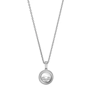 Chopard Happy Diamonds Icons Pendant Necklace In White With Diamonds - Gold