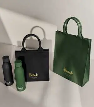 Harrods Logo Water Bottle - Black