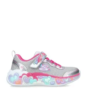Sketchers Ton Of Hearts" Sneakers - Silver