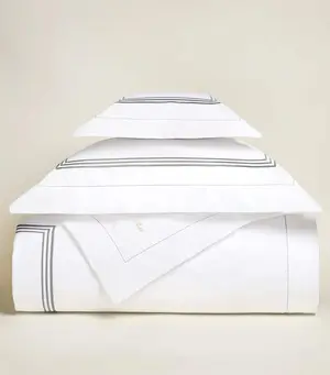 PRATESI Tre Righe Boudoir Pillowcase - Grey
