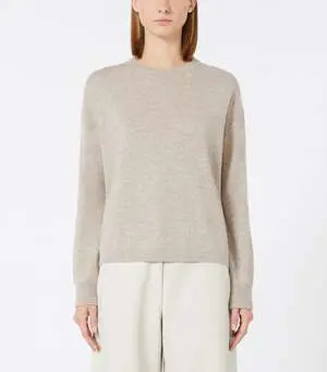 Max Mara Virgin Wool-cashmere Round Neck Sweater