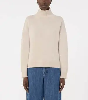 Max Mara Virgin Wool-cashmere High Neck Sweater
