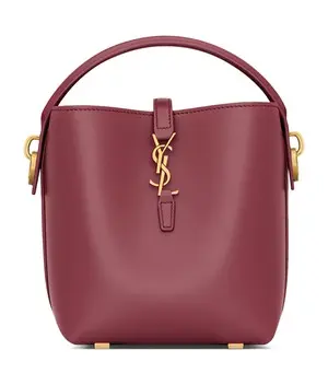 Saint Laurent Mini Le 37 Bucket Bag - Red